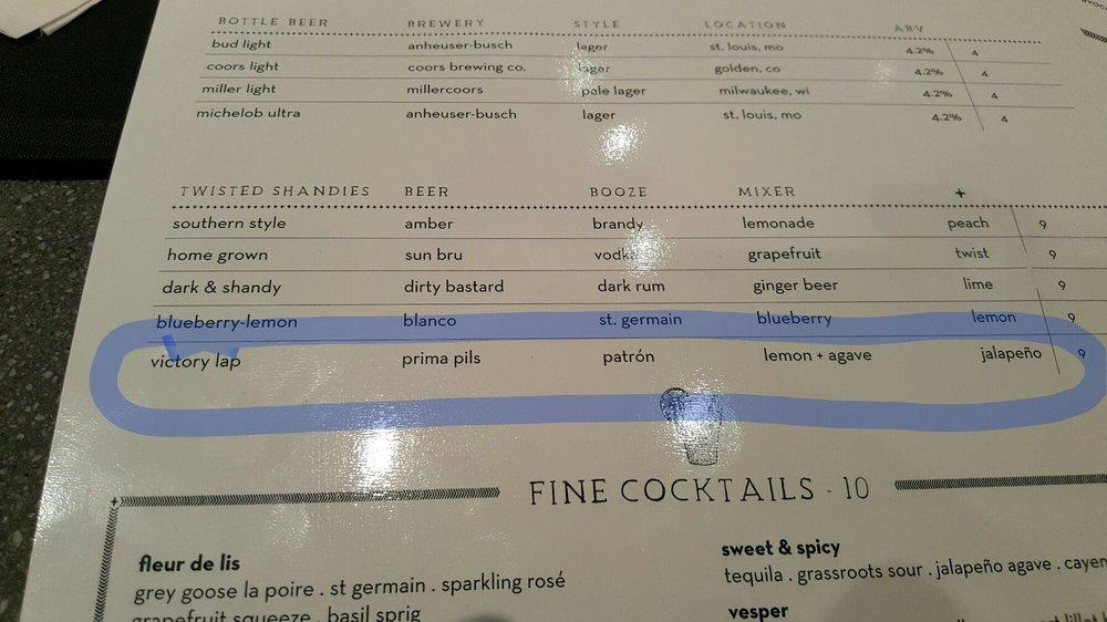 Menu at Collins Bros. Chophouse - Scottsdale pub & bar, Scottsdale