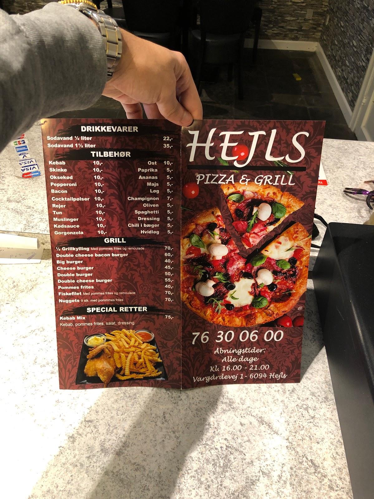 Menu at Hejls Pizza pizzeria, Hejls