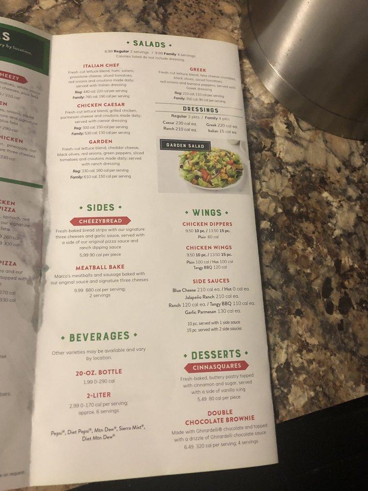 Menu at Marco's Pizza pizzeria, Longwood, W State Rd 434 #101