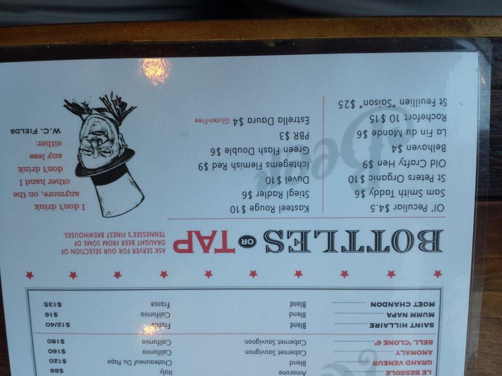 Menu at GRAYS on Main pub & bar, Franklin, 332 Main St