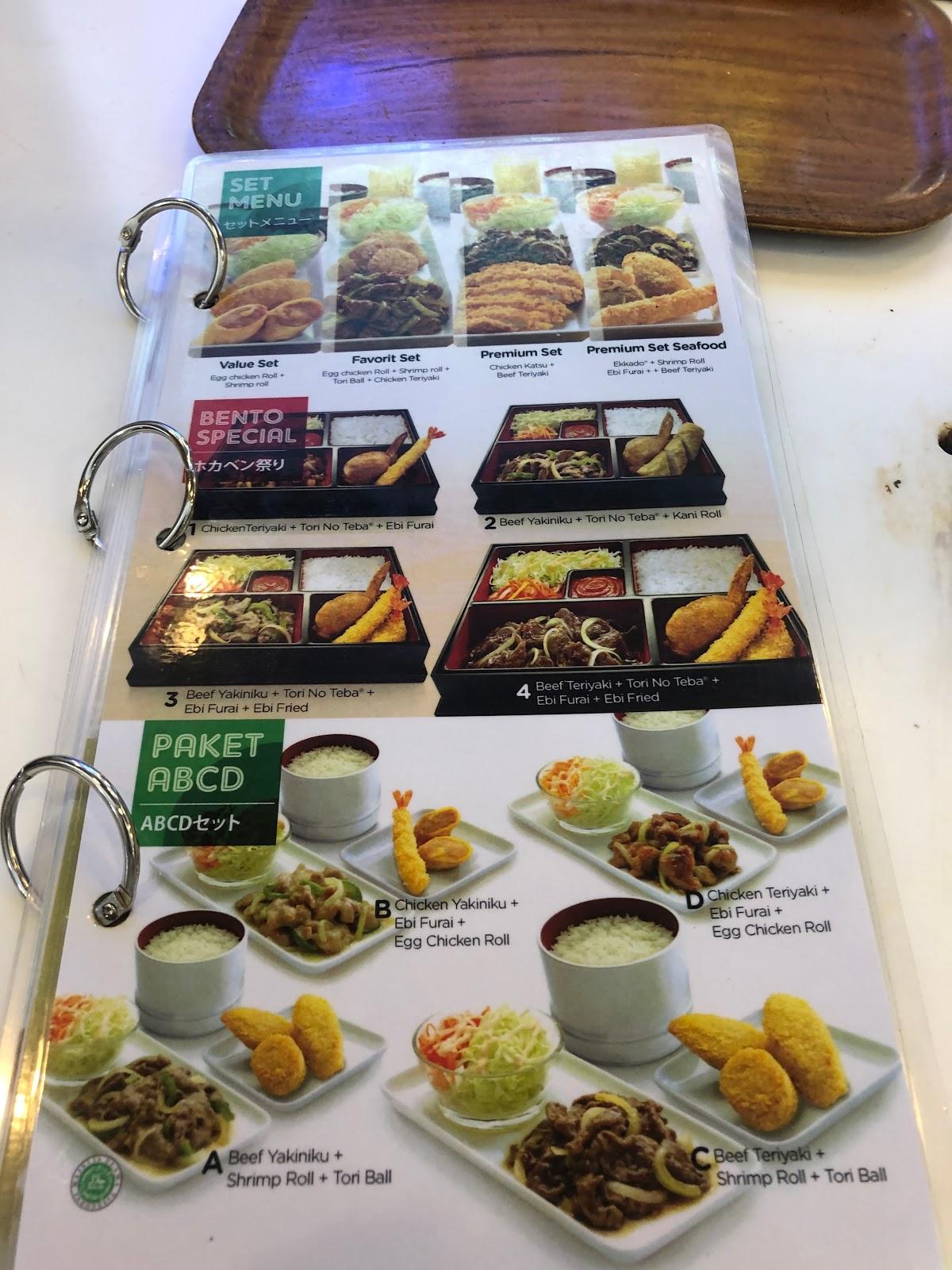 Menu at HokBen - Tunjungan Plaza 3 restaurant, Surabaya