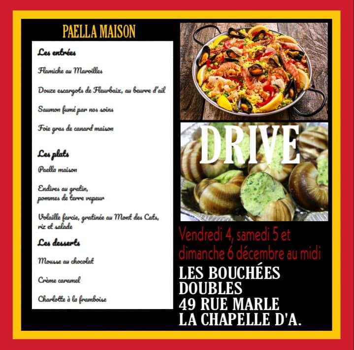 Menu au Les Bouchées Doubles restaurant, La Chapelle-d'Armentières