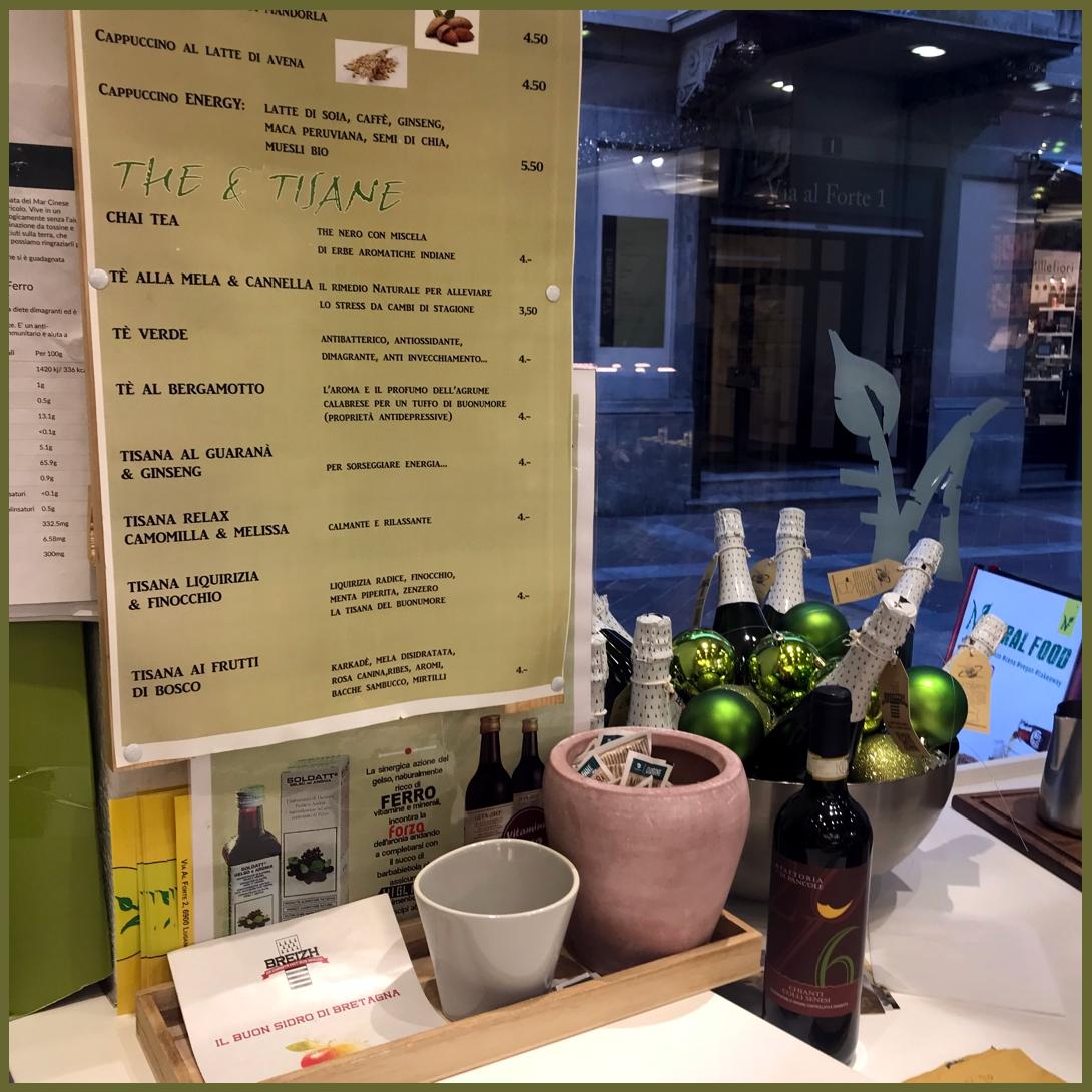 Menu at Natural Food, Lugano, Via al Forte 2