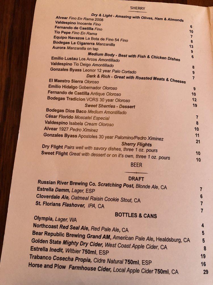 Menu At Bravas Bar De Tapas Healdsburg Menu At Bravas Bar De Tapas Healdsburg