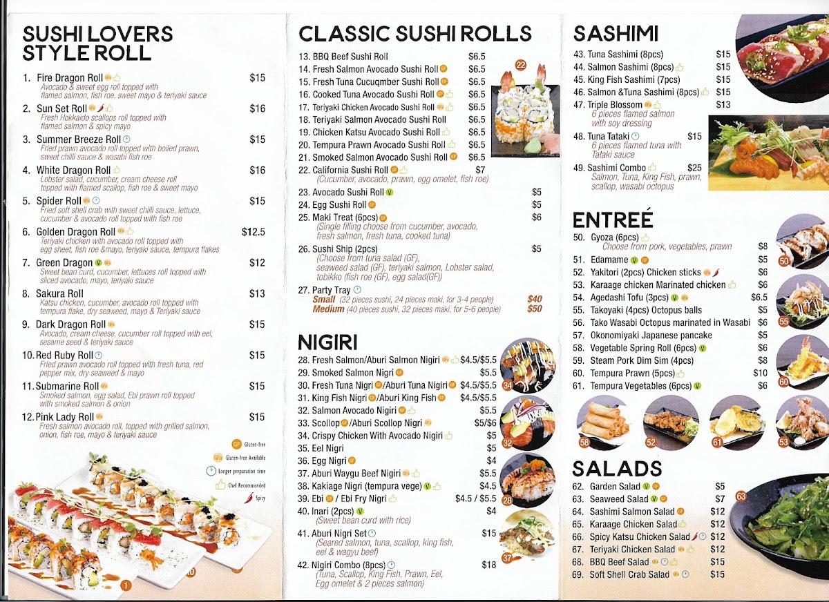Menu at Sushi Lovers Raby Bay restaurant, Cleveland, Shop 13/152-166 ...