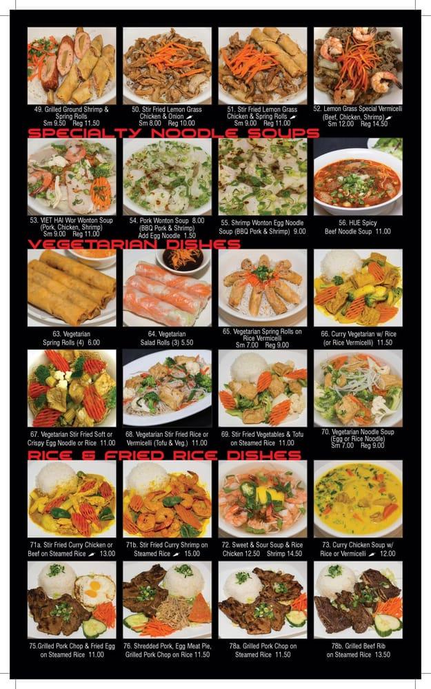 Menu at Viet Hai Restaurant, Calgary, 30 Springborough Blvd SW Unit 144