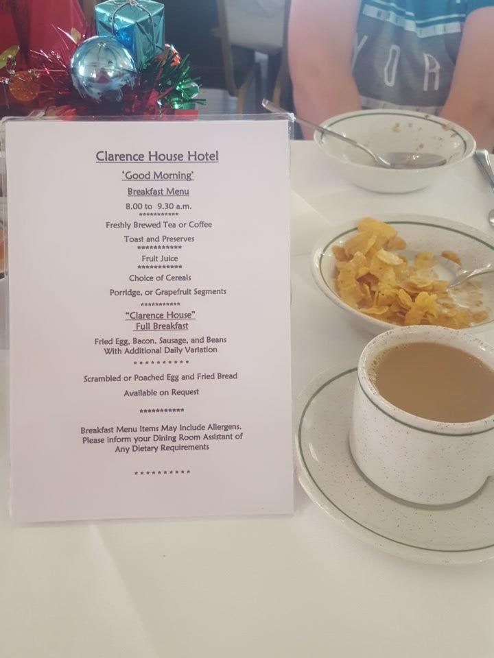 Menu at Clarence House Hotel pub & bar, Tenby