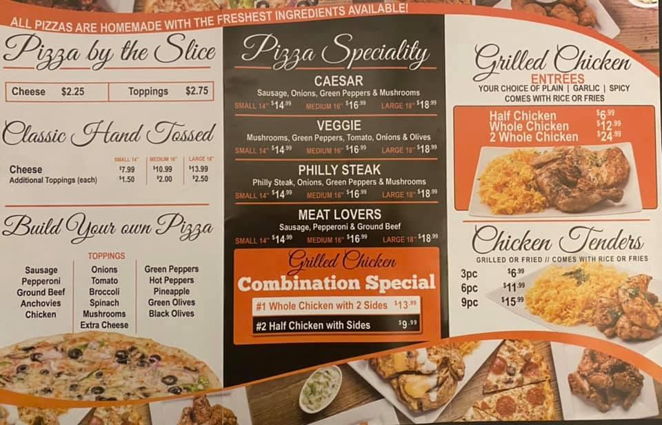 Menu at Brooklyn Halal Grilled Chicken & Pizza pizzeria, Worth