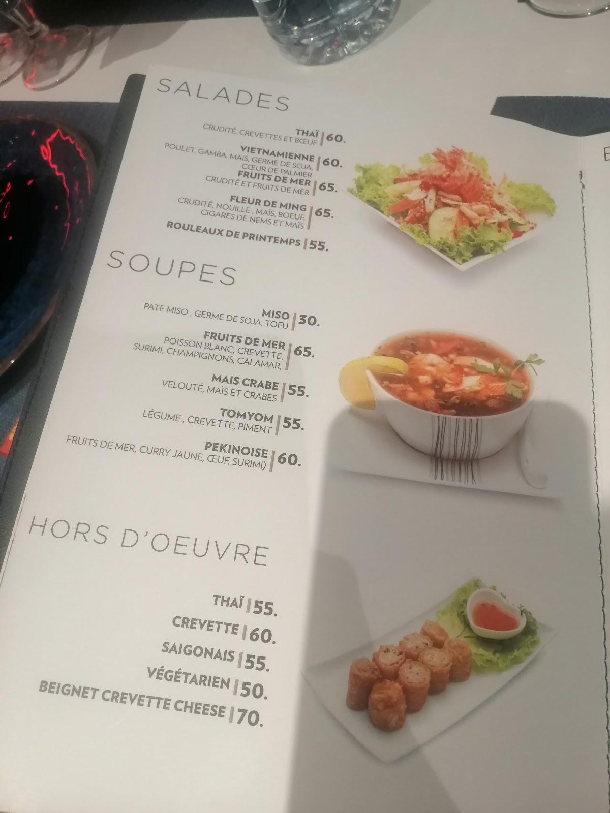 Menu at Restaurant Sushi Fleur De Ming Agadir, Agadir