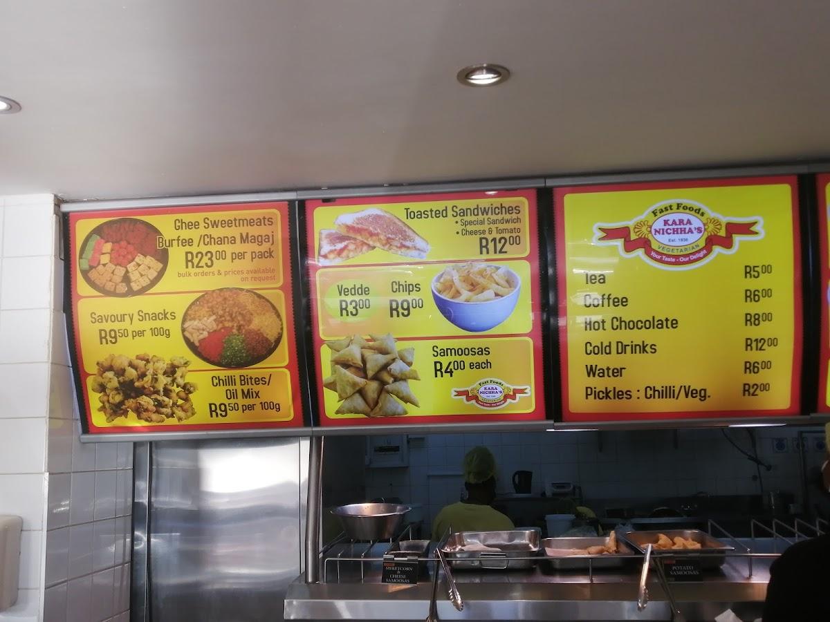 Menu at Kara Nichha's Midrand restaurant, Midrand