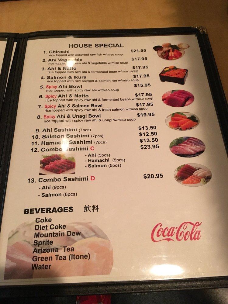 Menu at Kenko Ya restaurant, Kaneohe, 46-047 Kamehameha Hwy