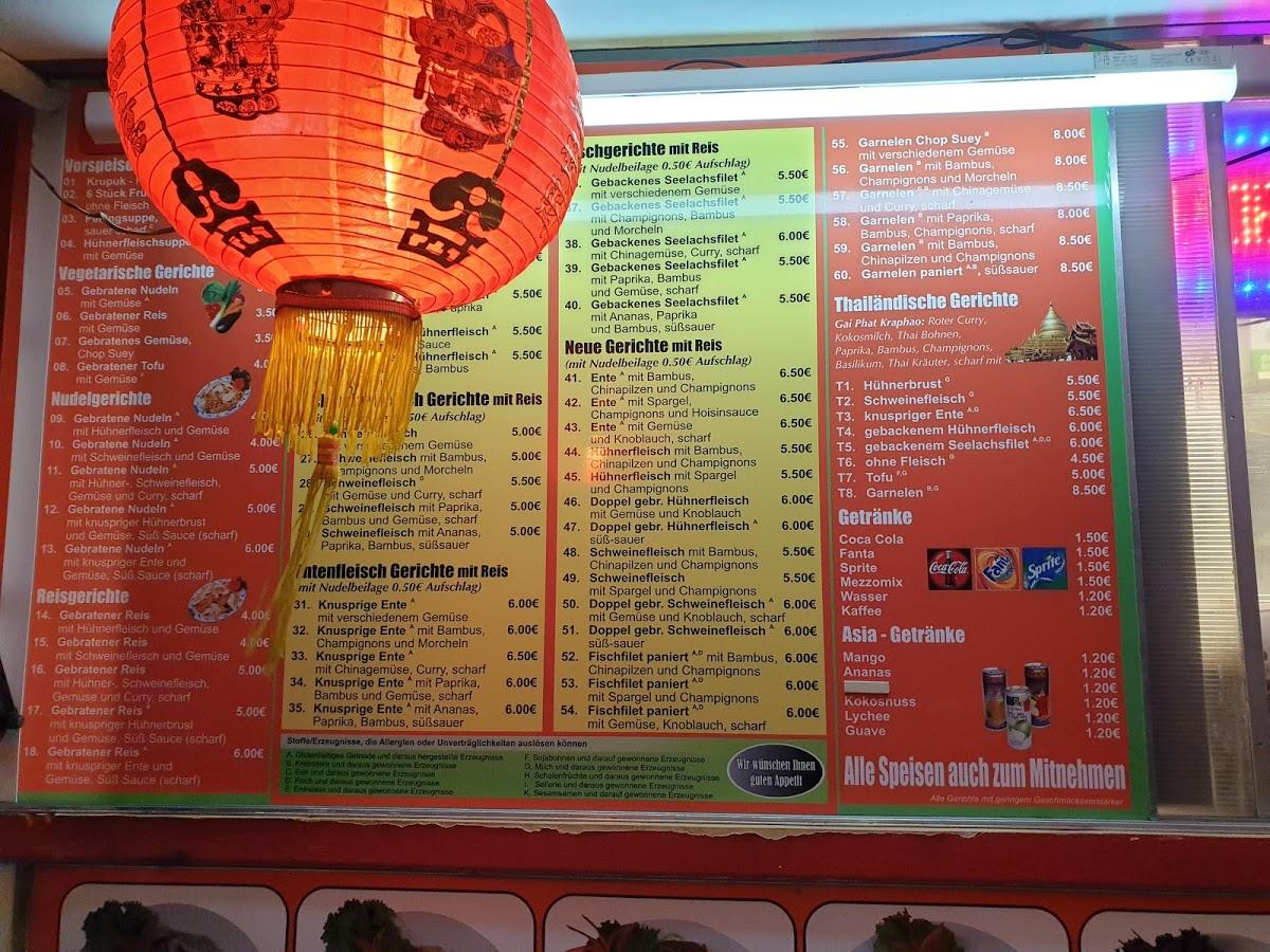 Menu at Asia Imbiss, Bitterfeld-Wolfen, Thalheimer Str. 79