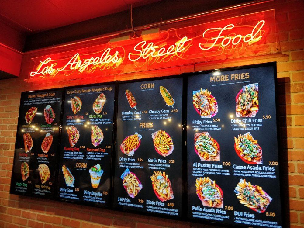 Menu at Dirt Dog restaurant, Las Vegas, S Rainbow Blvd #100