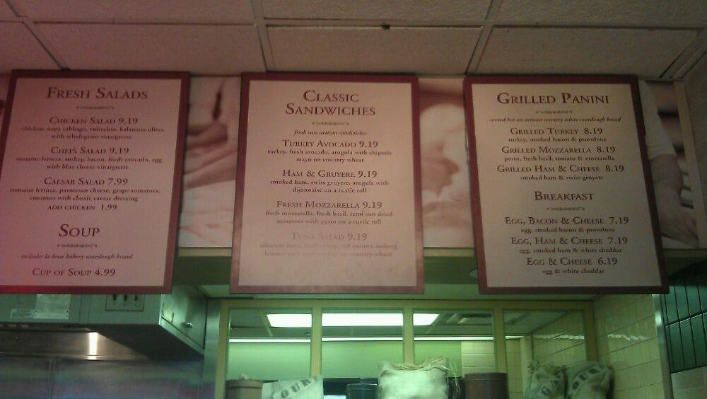 Menu at La Brea Bakery, Reno
