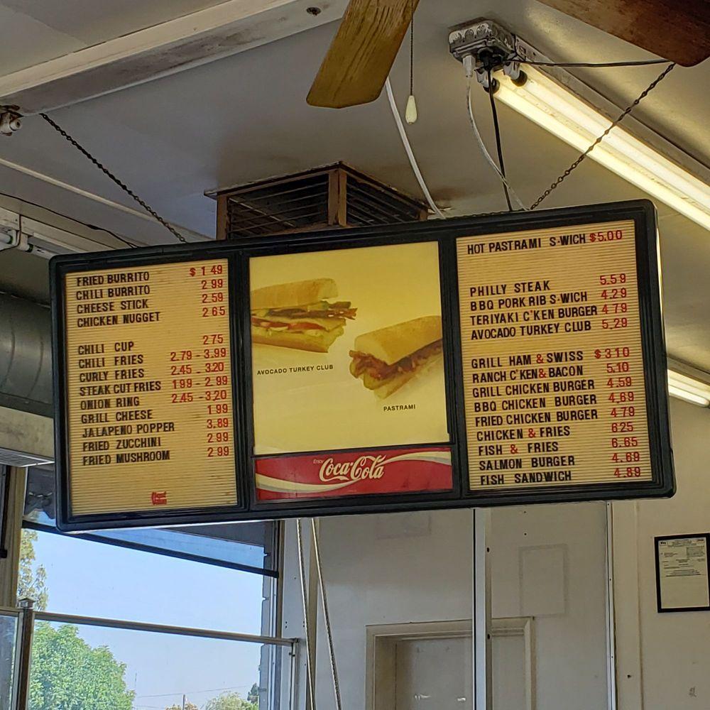 Menu at Mom's Old Fashion Burgers restaurant, Fresno
