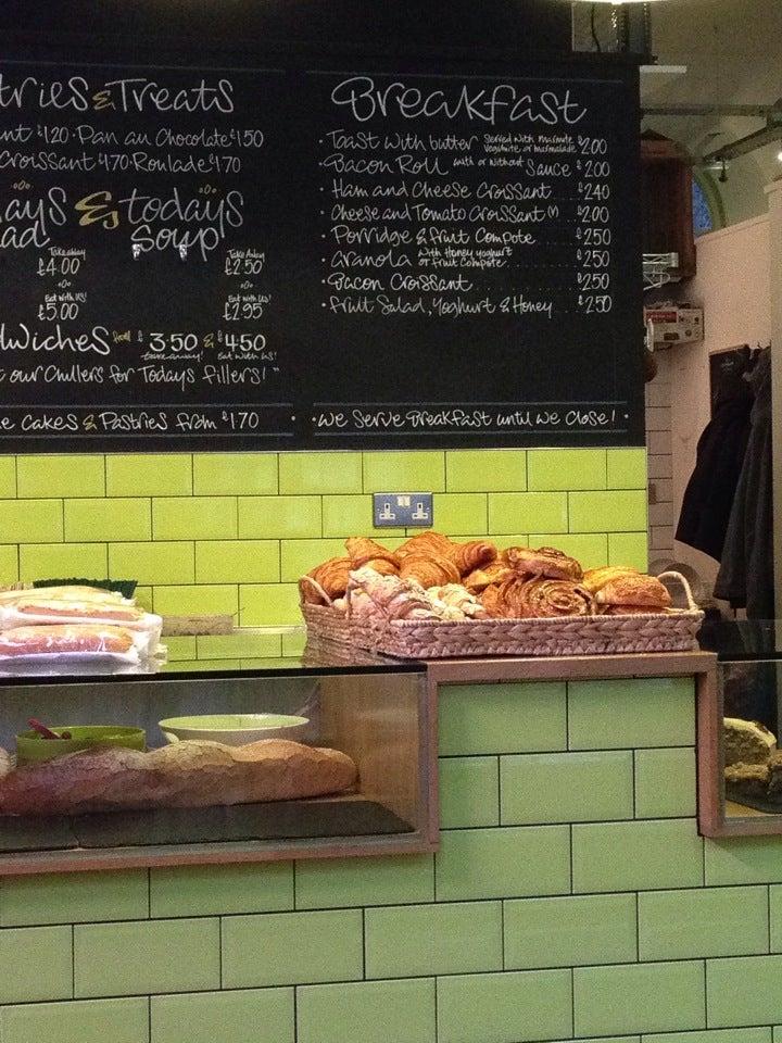 Menu at Pep & Fodder cafe, Edinburgh
