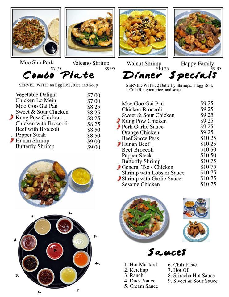 Menu at Formosa Chinese Restaurant, Columbus, State Hwy 71