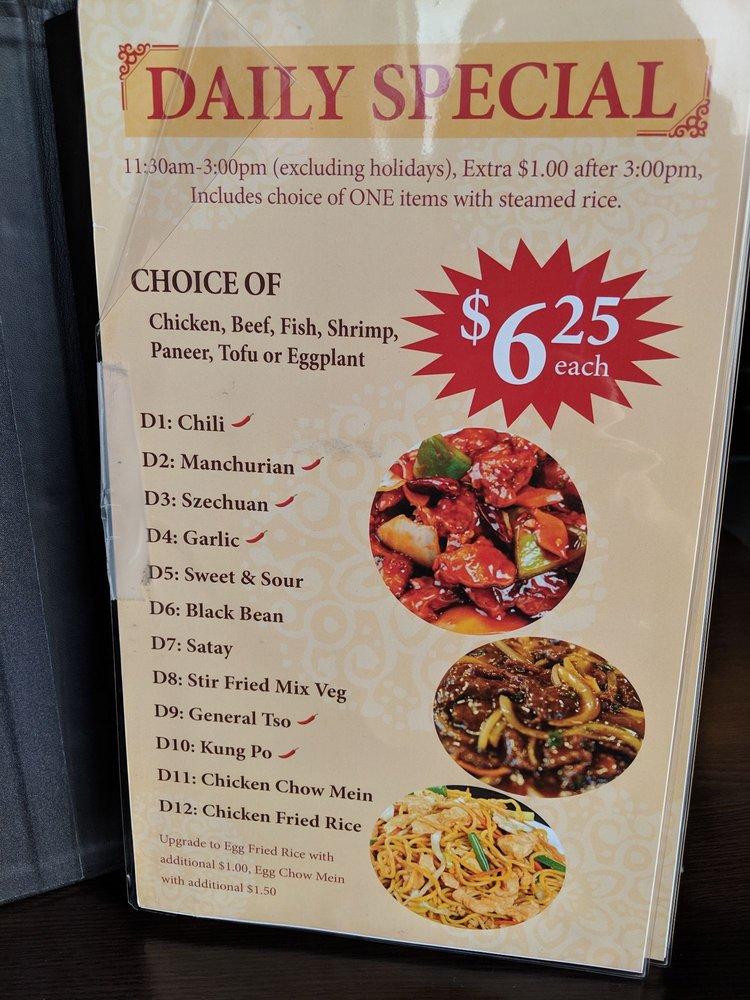Menu at Hakka Pavilion restaurant, Ajax