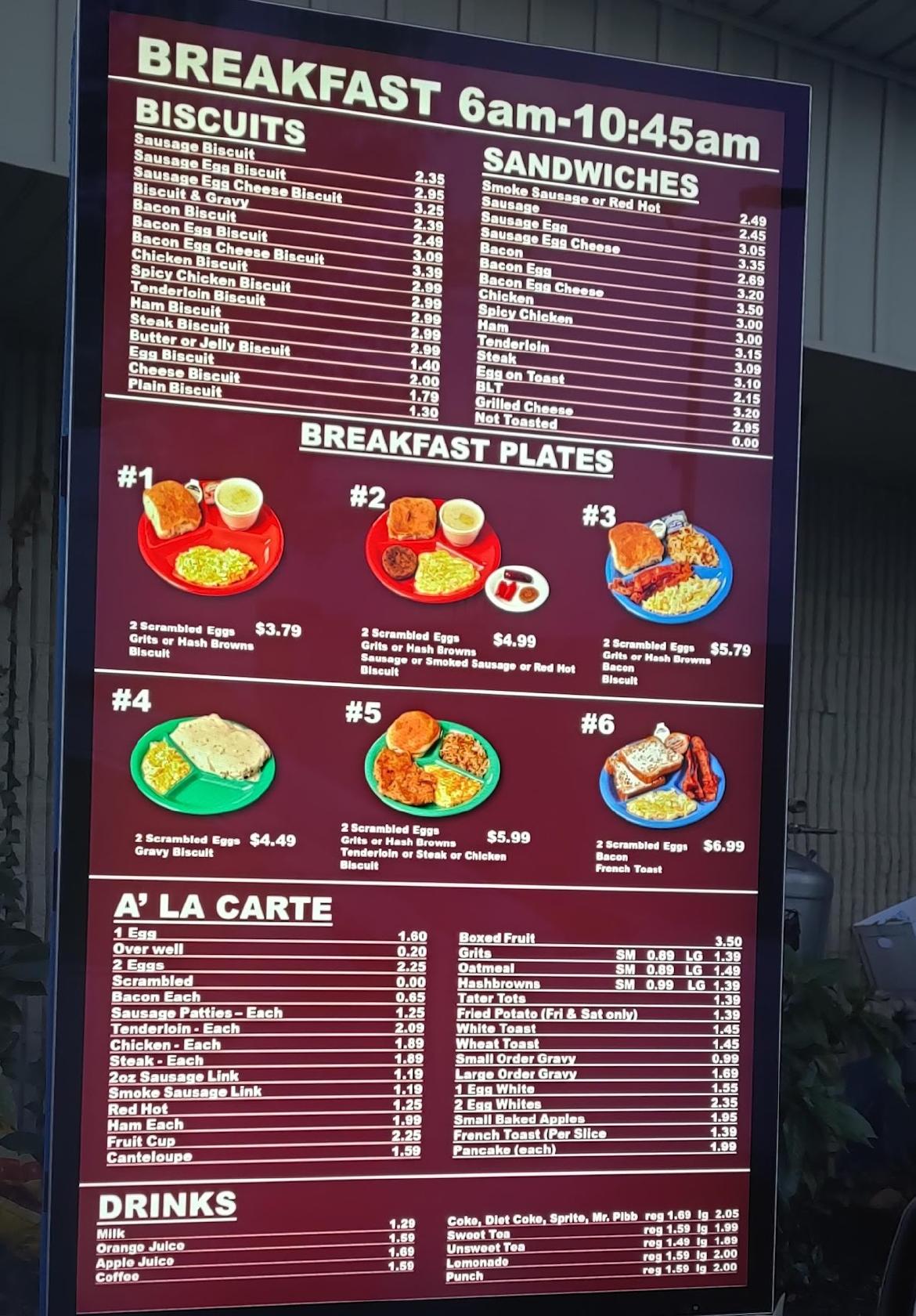 Menu at Longstreet Cafe #2, Gainesville, 405 Pearl Nix Pkwy