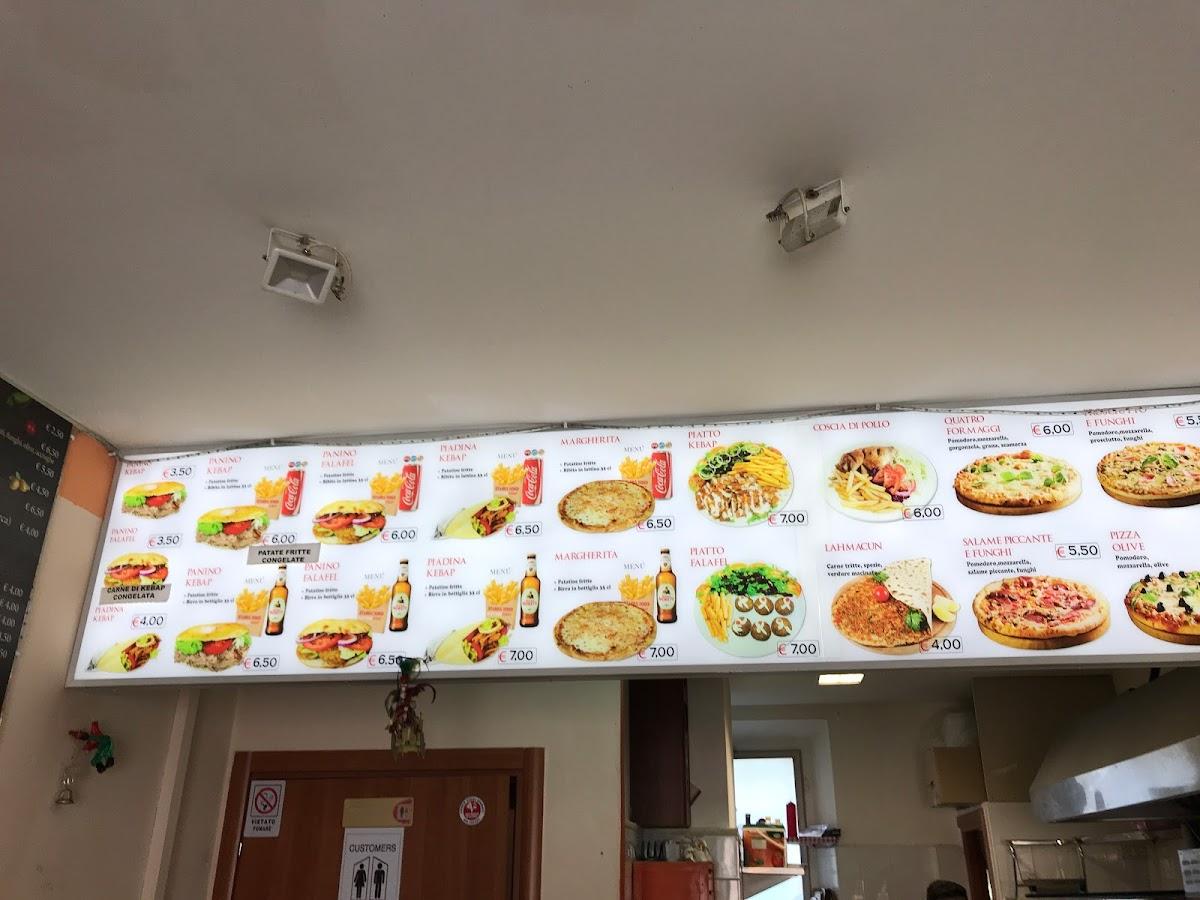 Menu at Istanbul Doner Fast Food Kebab&pizzeria, Pisa