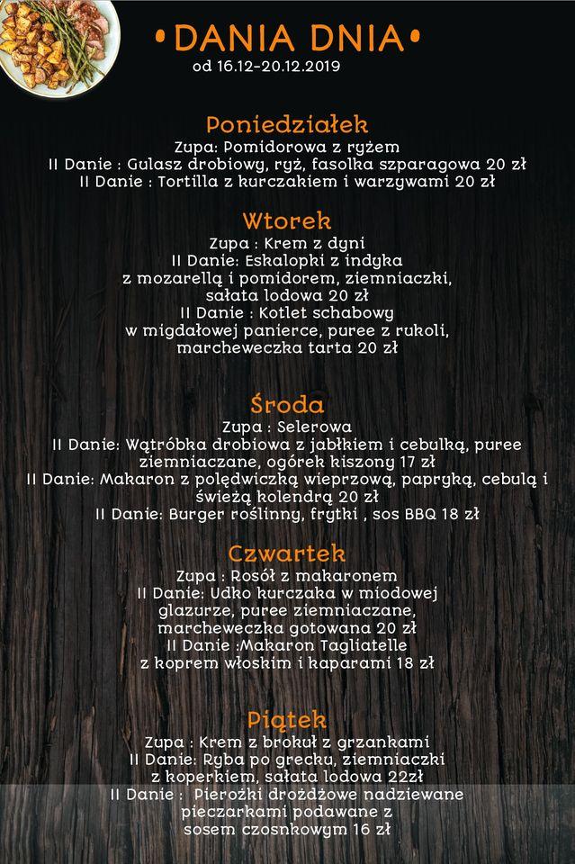 Menu at MENSA Akademicka. pub & bar, Poland
