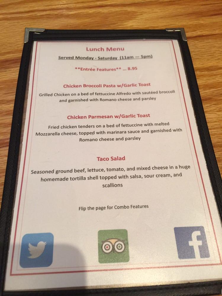 Menu at The Boundary House Restaurant, Calabash