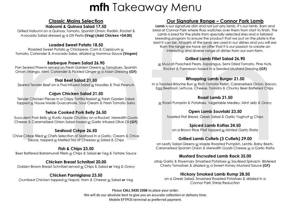 Menu at Marong Family Hotel restaurant, Marong