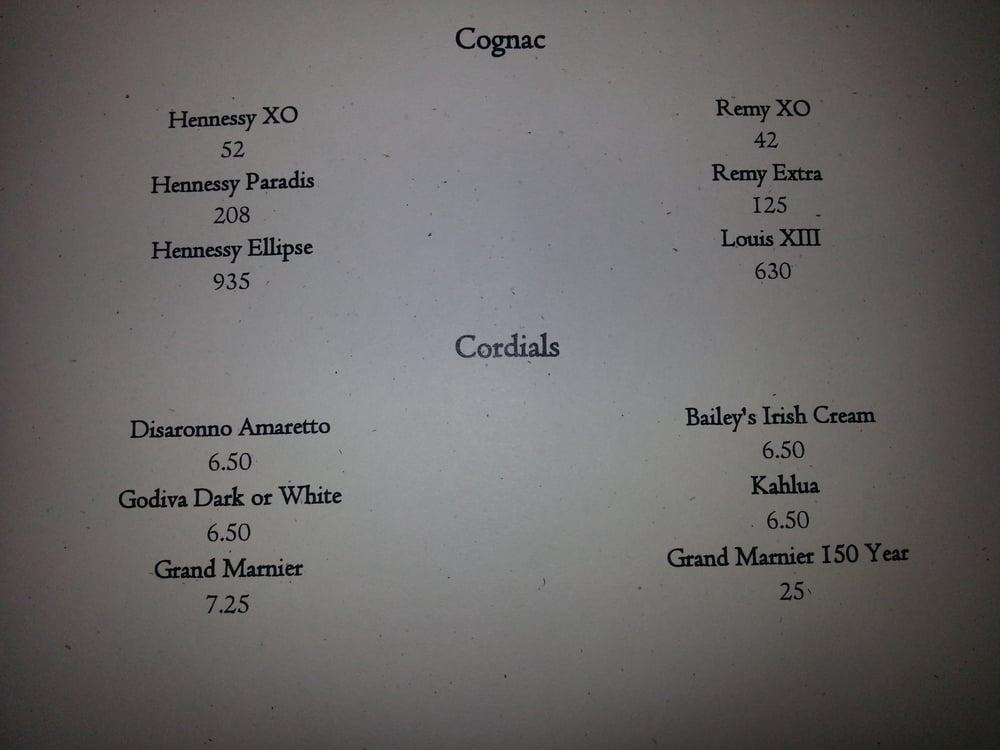 Menu at BR Prime steakhouse, Biloxi, 875 Beach Boulevard