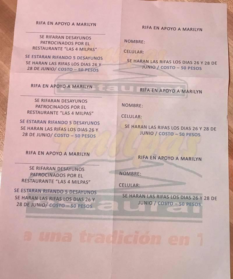Menu at 4 Milpas Restaurant, Tecate