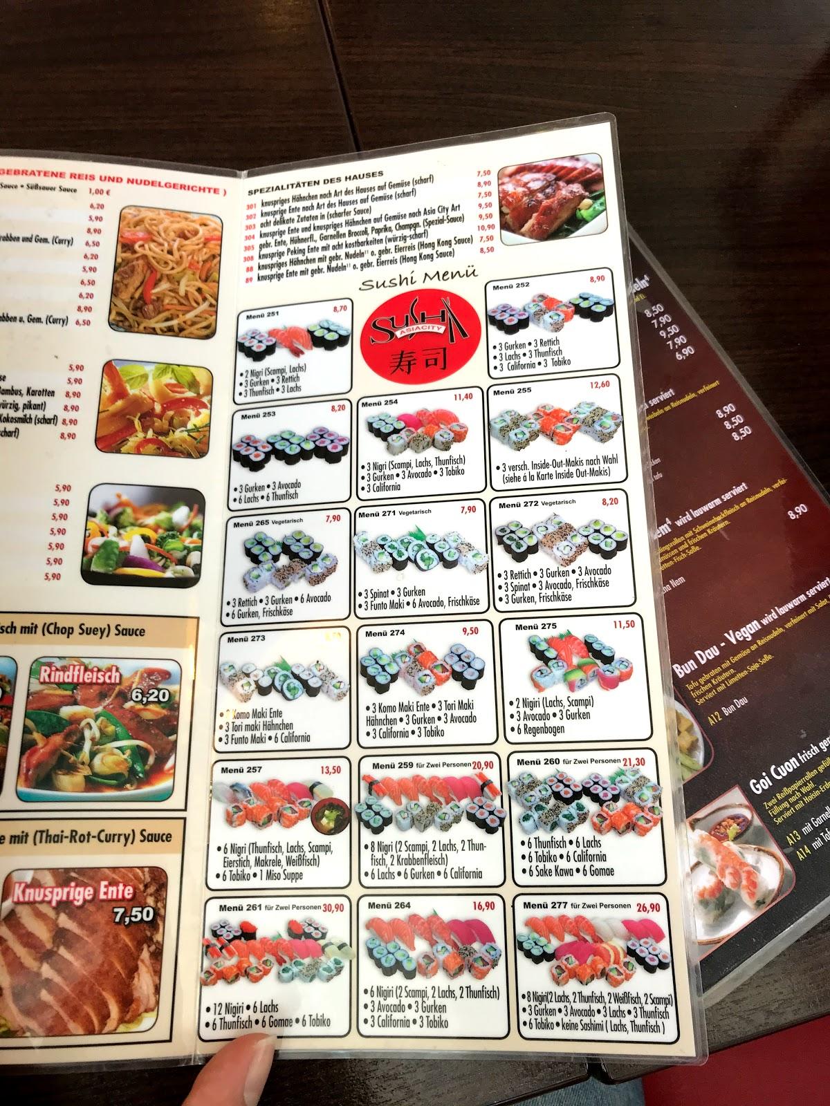 Speisekarte von Hot Asia Restaurant, Augsburg, Leonhardsberg 2