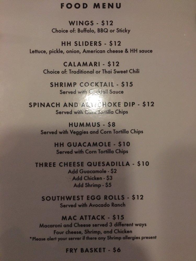 Menu at Harlem Hookah pub & bar, New York City
