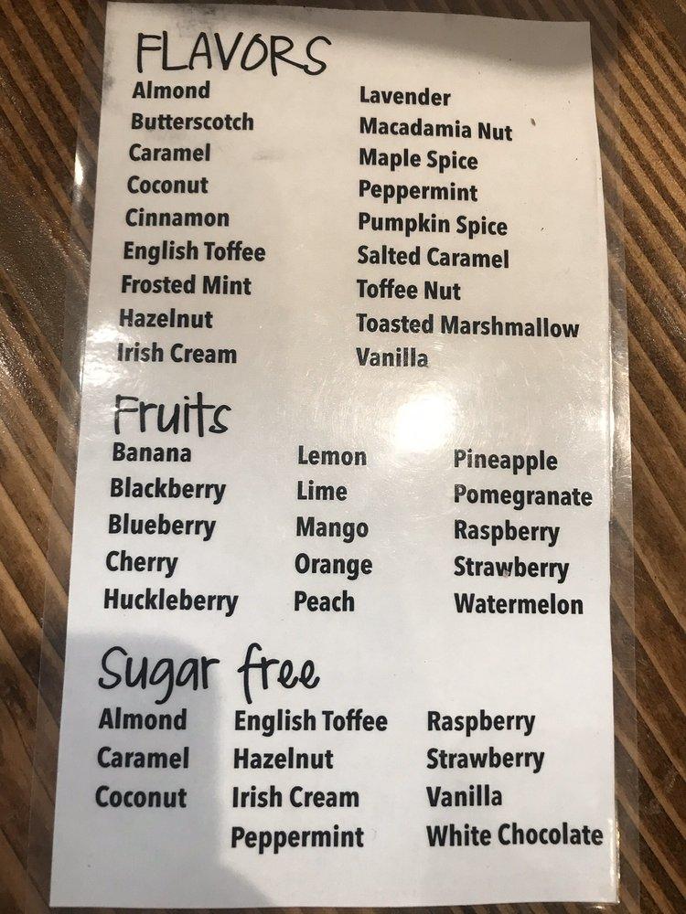 Menu at Mountain Timber Coffee, Boise