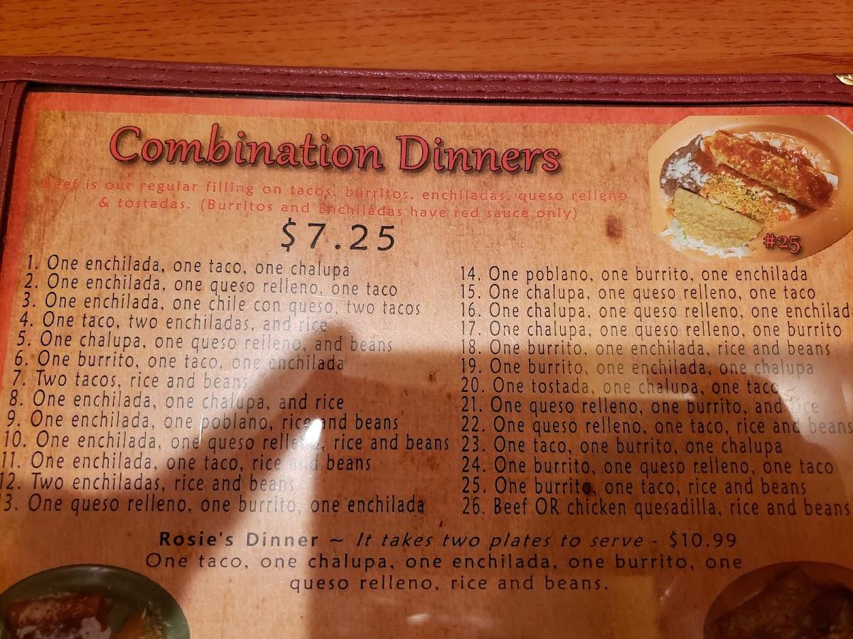 Menu at Barrigas Grill, Reform