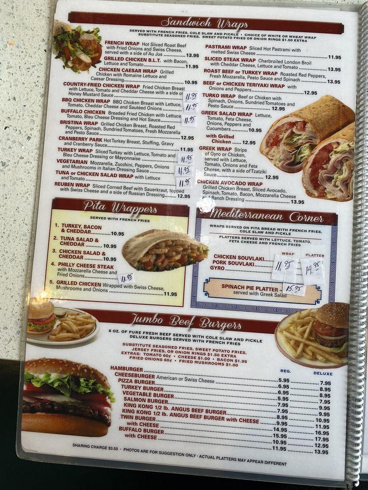 Menu at Coach Diner restaurant, New Windsor