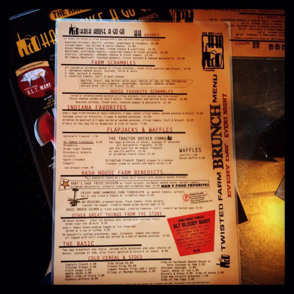 Menu at Hash House A Go Go - Henderson restaurant, Henderson, 555 N ...