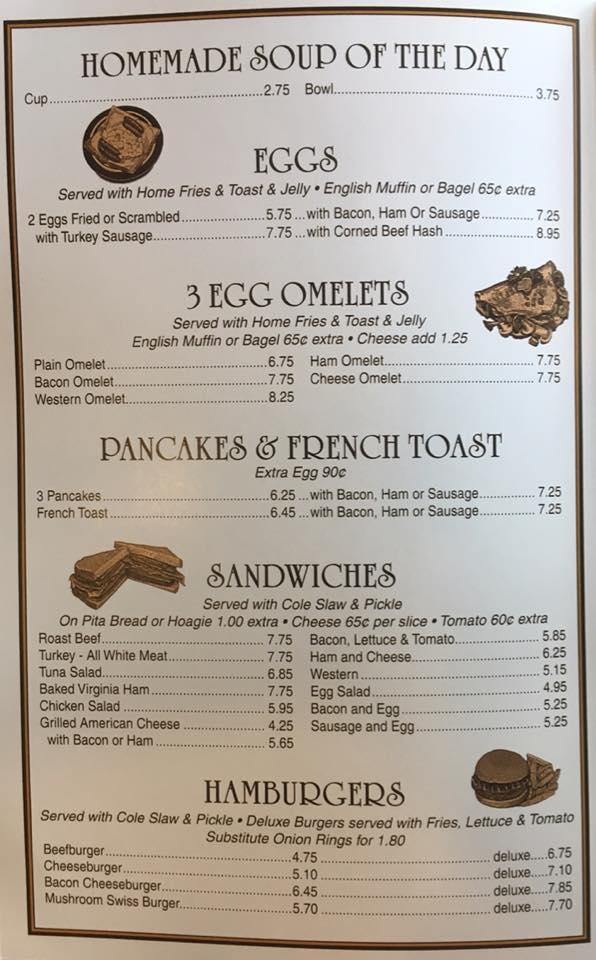 Menu at Toasted Café cafe, Margate