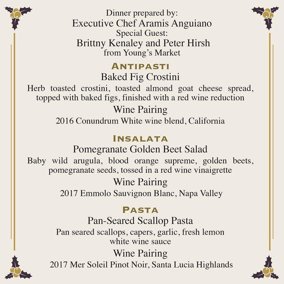 Menu at Basin 141 pub & bar, Monrovia