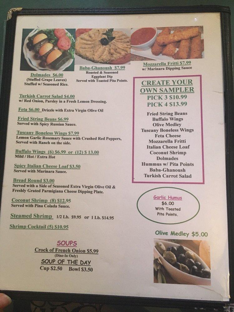 Menu at Market Street Grill restaurant, Onancock