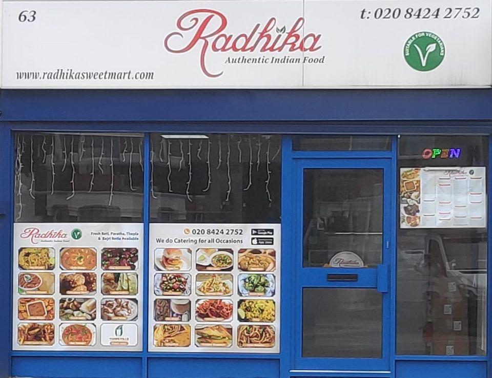 Menu at Radhika restaurant, Harrow