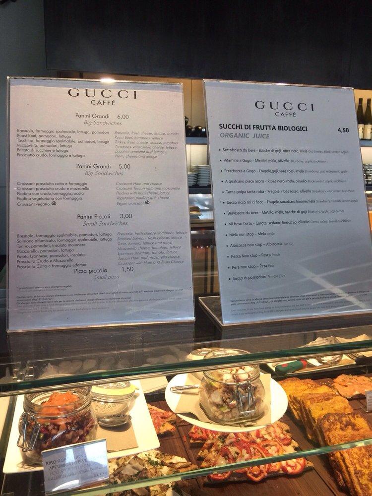 Speisekarte von Gucci Caffè cafe, Leccio