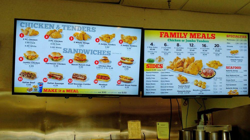 Menu at Brown's Chicken restaurant, Homer Glen, S Bell Rd
