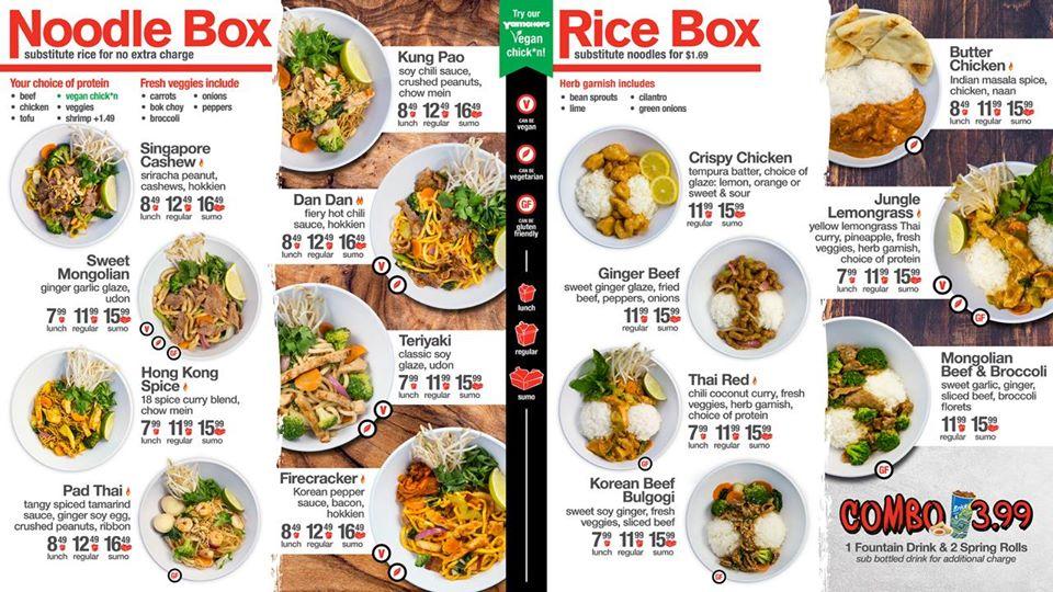Menu at Wok Box - Cold Lake restaurant, Cold Lake