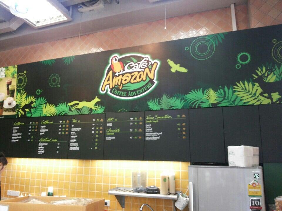 Carta de Café Amazon, Bangkok, 58 10 Seri Thai Rd