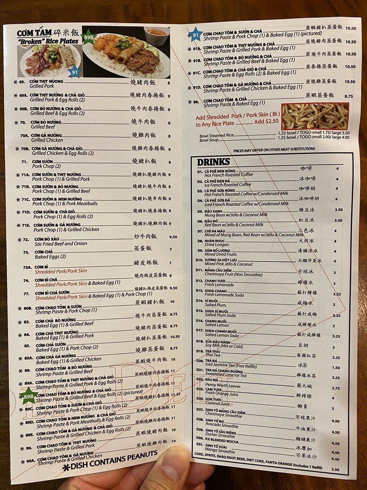Menu at Golden Deli Temple City restaurant, Temple City