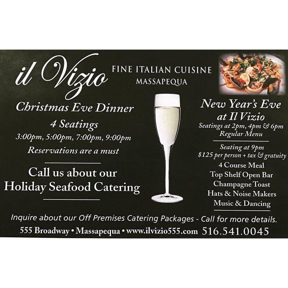 Menu at Il Vizio restaurant, Massapequa