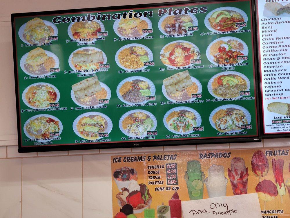 Menu at Los Victor's Mexican Food restaurant, Lordsburg