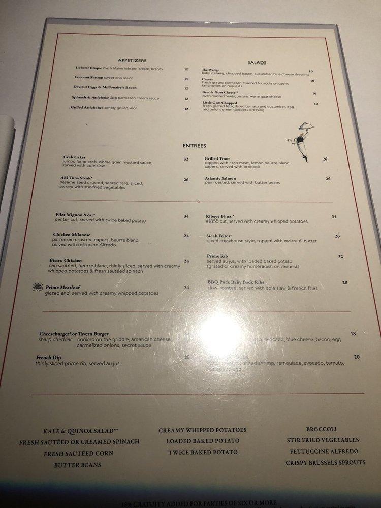 Menu at BrickTop's restaurant, Frontenac, Clayton Rd