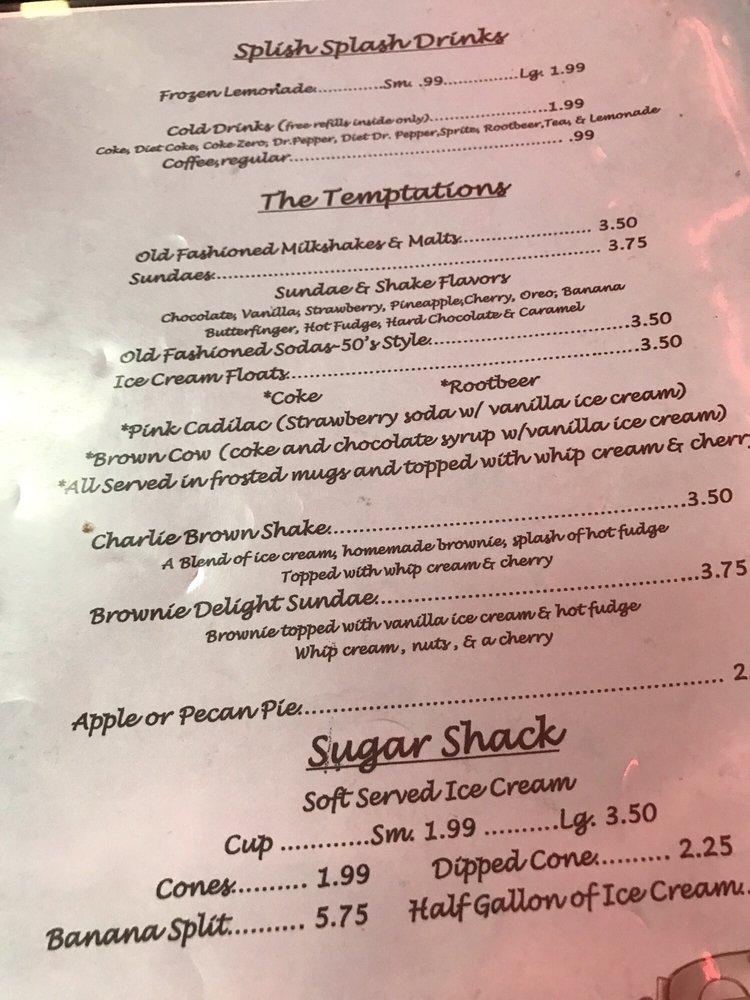 Menu at Duffy's Diner restaurant, New Iberia