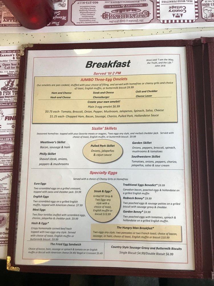 Menu at Munroe's Family Restaurant, Carroll