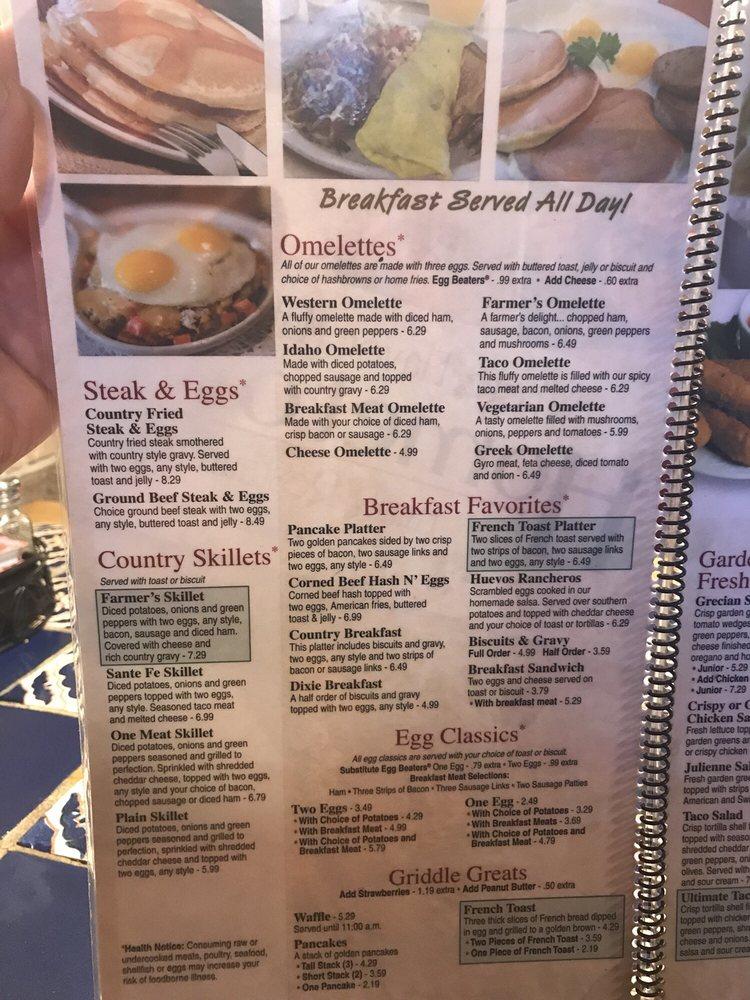 Menu at Hometown Family Restaurant, Greentown